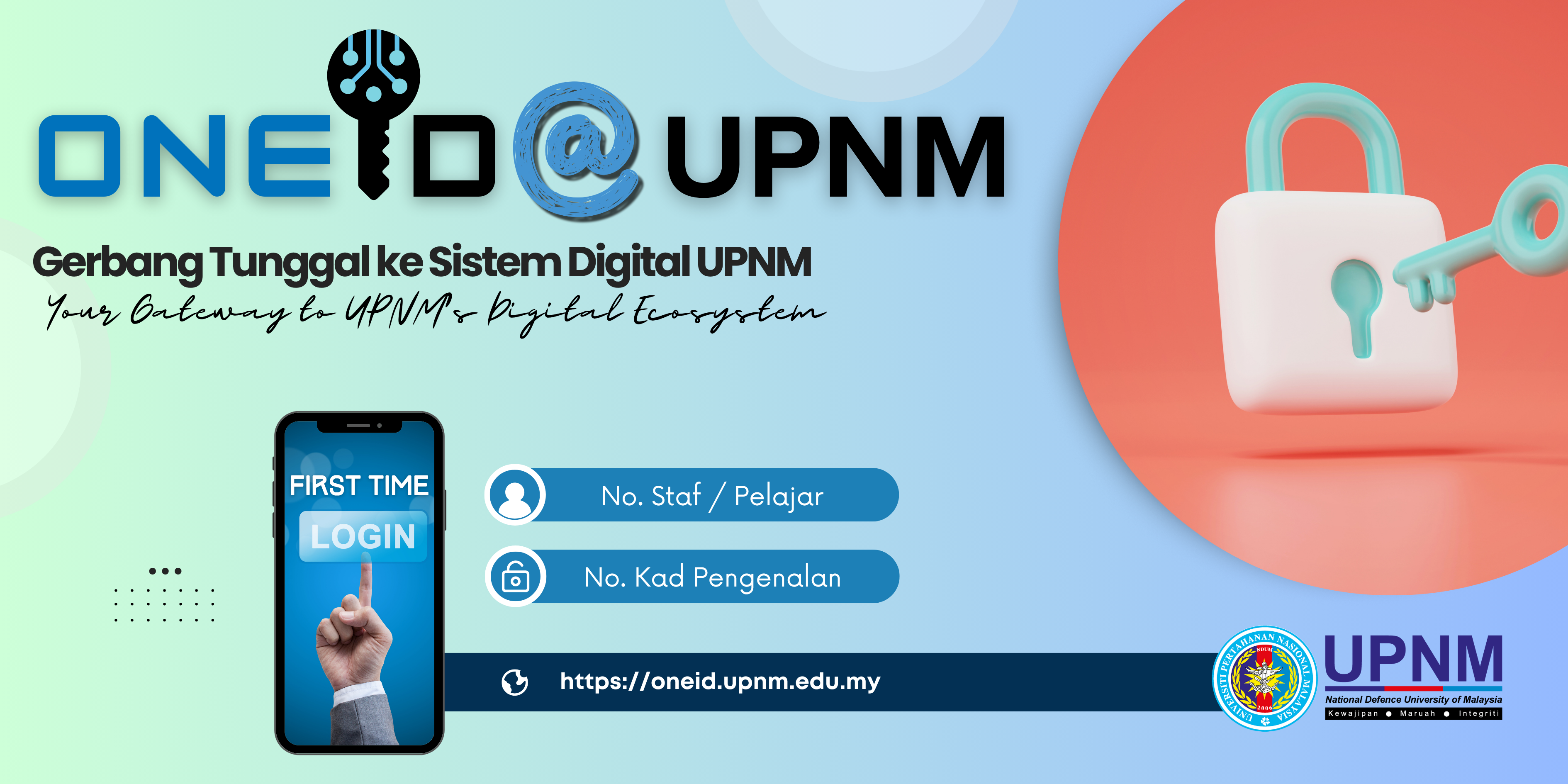 ONEID@UPNM - Gerbang Tunggal ke Sistem Digital UPNM